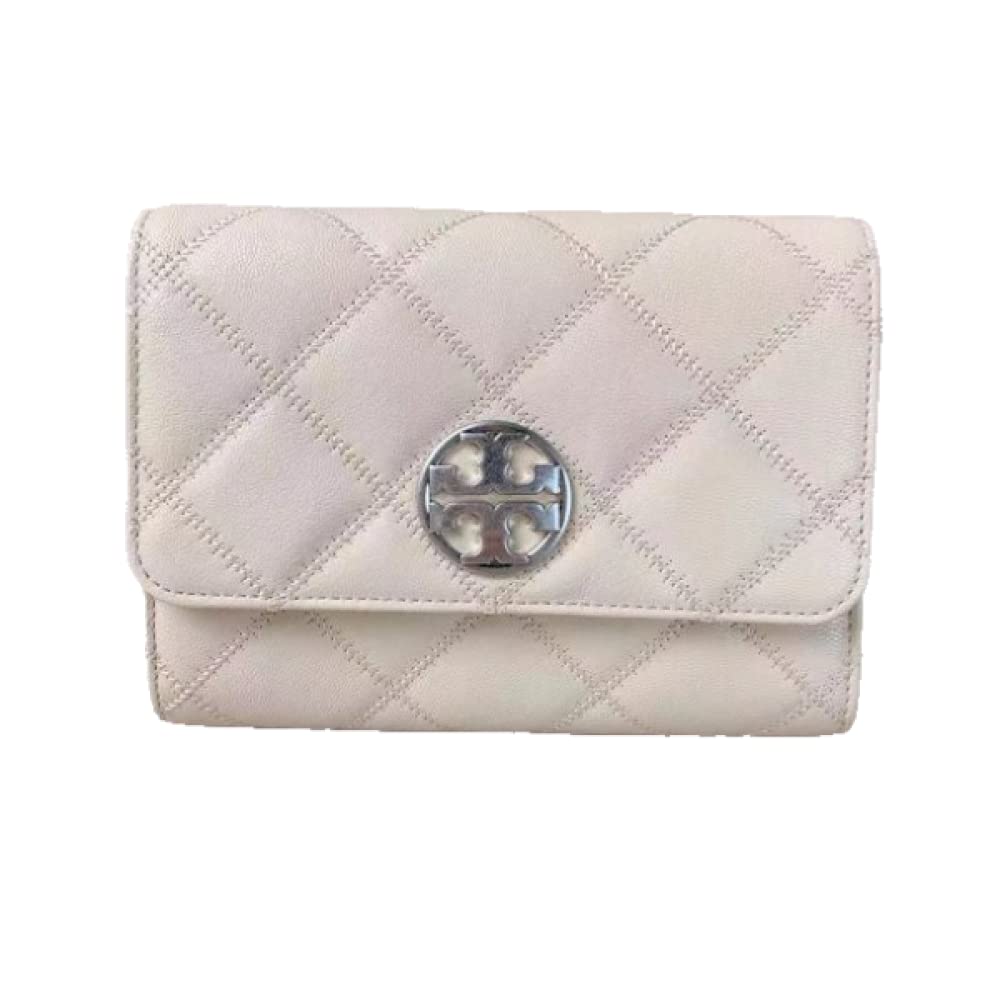 Tory Burch 87867 Willa New Cream Off White With Silver Hardware Women's Crossbody Bag