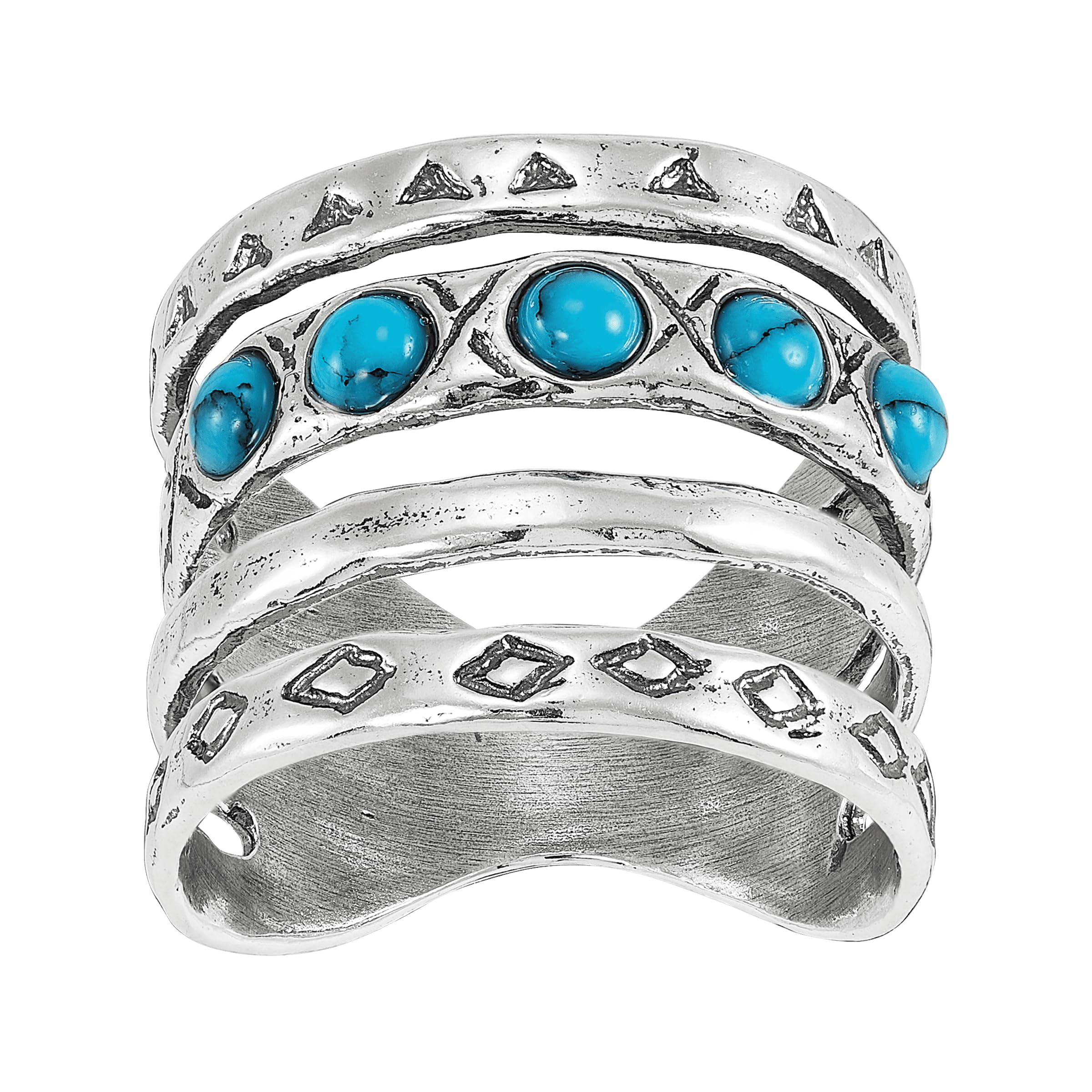 Silpada 'Four Elements' Sterling Silver Turquoise Ring, Size 8, Size 8