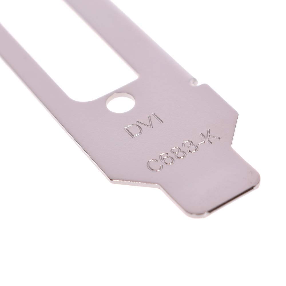 MOTZU 10 Pieces Height Hight Bracket Adapter DVI+HDMI+VGA Baffle for ATI Nvidia Video Graphics Card