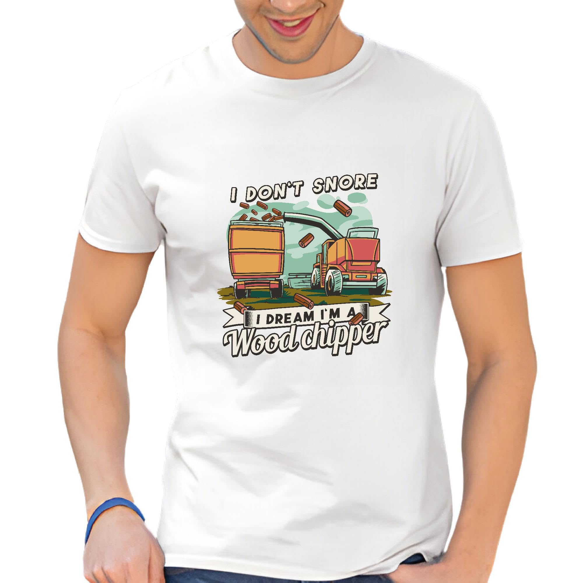 Men s Wood Chipper Inspired Gift The perfect gift for DIY enthusiasts and tools lovers Men Women White Gray Multicolor T shirt