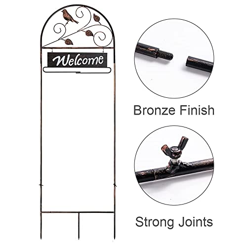 YEAHOME 5 FT Flag Pole,Tangle Free Spinning Stainless Steel Flagpole, Suitable for 3x5 Heavy Garden Flag 1" Dia Flag Pole for House, Wall-Mounted, Garden Flag Holder Stand