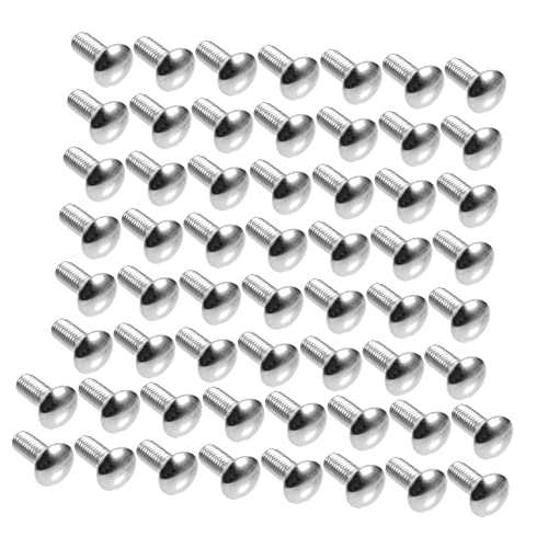 VILLCASE 50 Pcs Bolt Shelf Screws Accessories Round Head Screws Anti- Screws Stainless Steel Carriage Washer