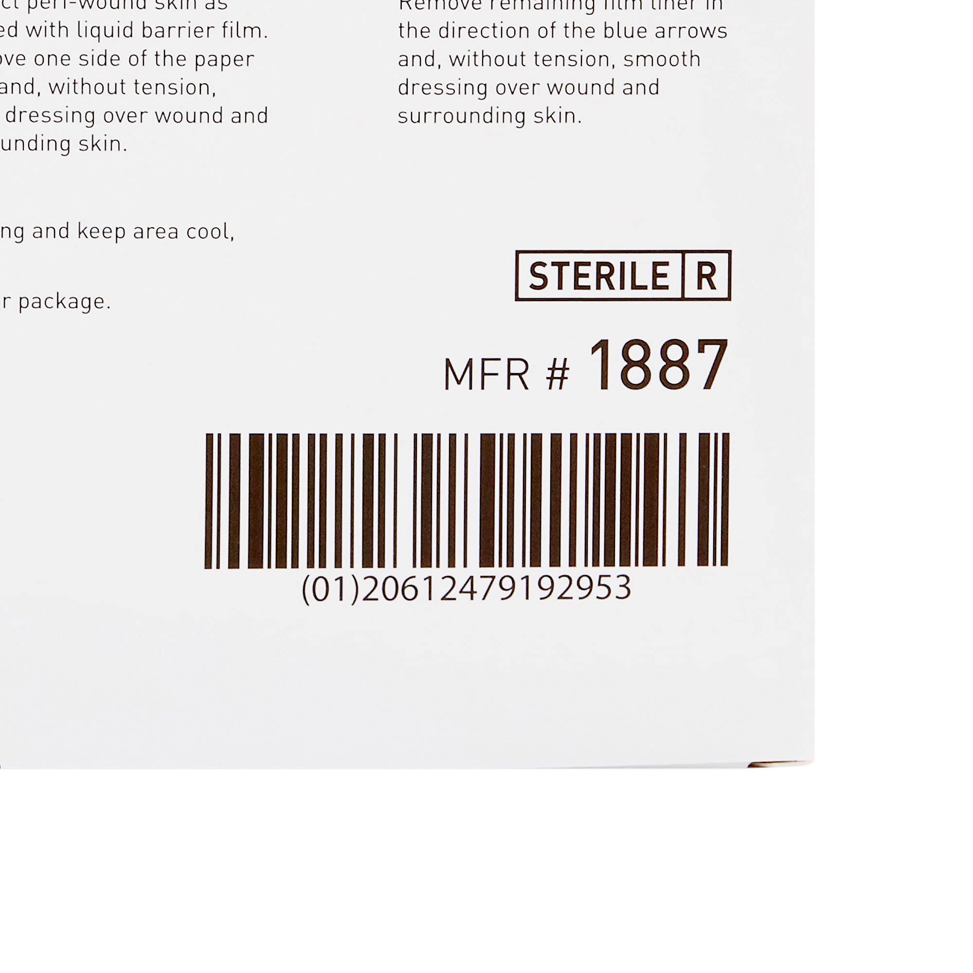 McKesson Hydrocolloid Dressing, Sterile, Film Backing, 4 in x 4 in, 10 Count, 1 Pack