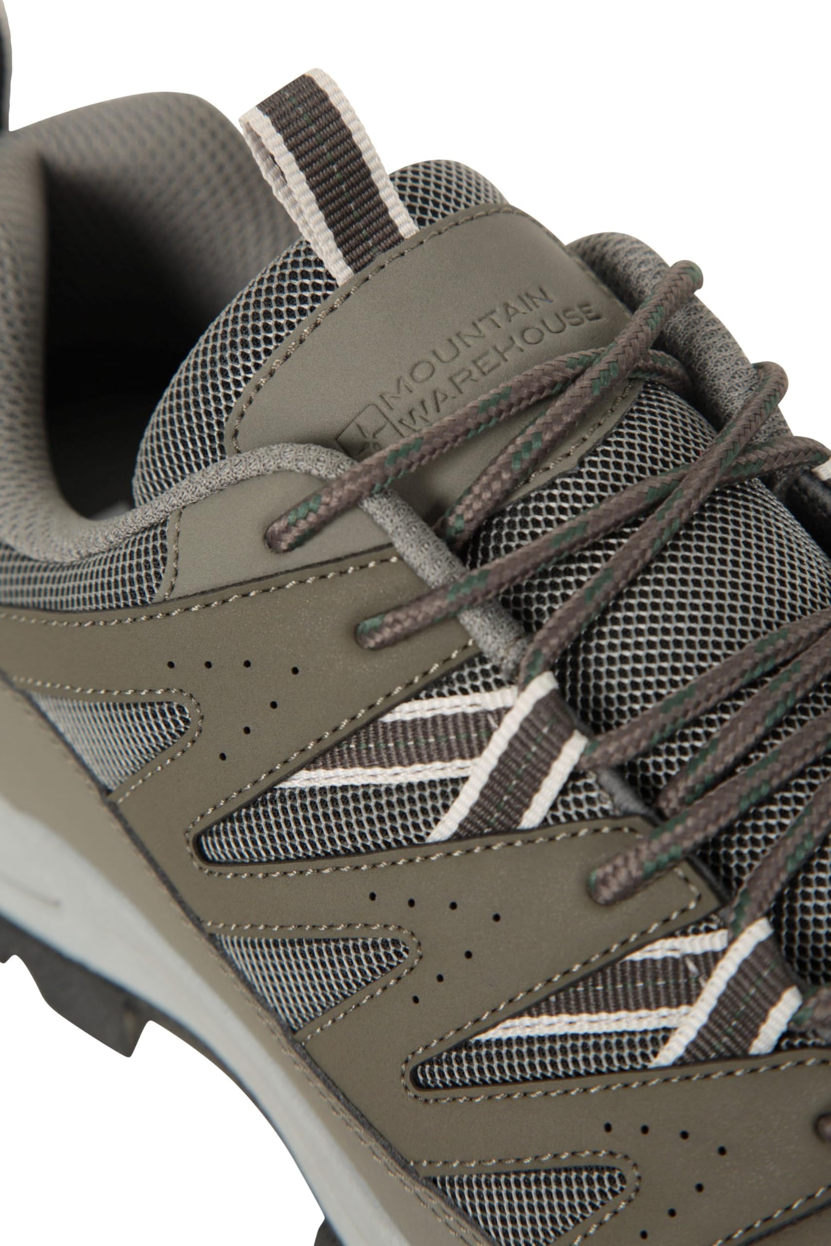 Mountain Warehouse Mens Shoes - Suede Mesh Upper Walking Shoes Dark Grey 10 M US Men