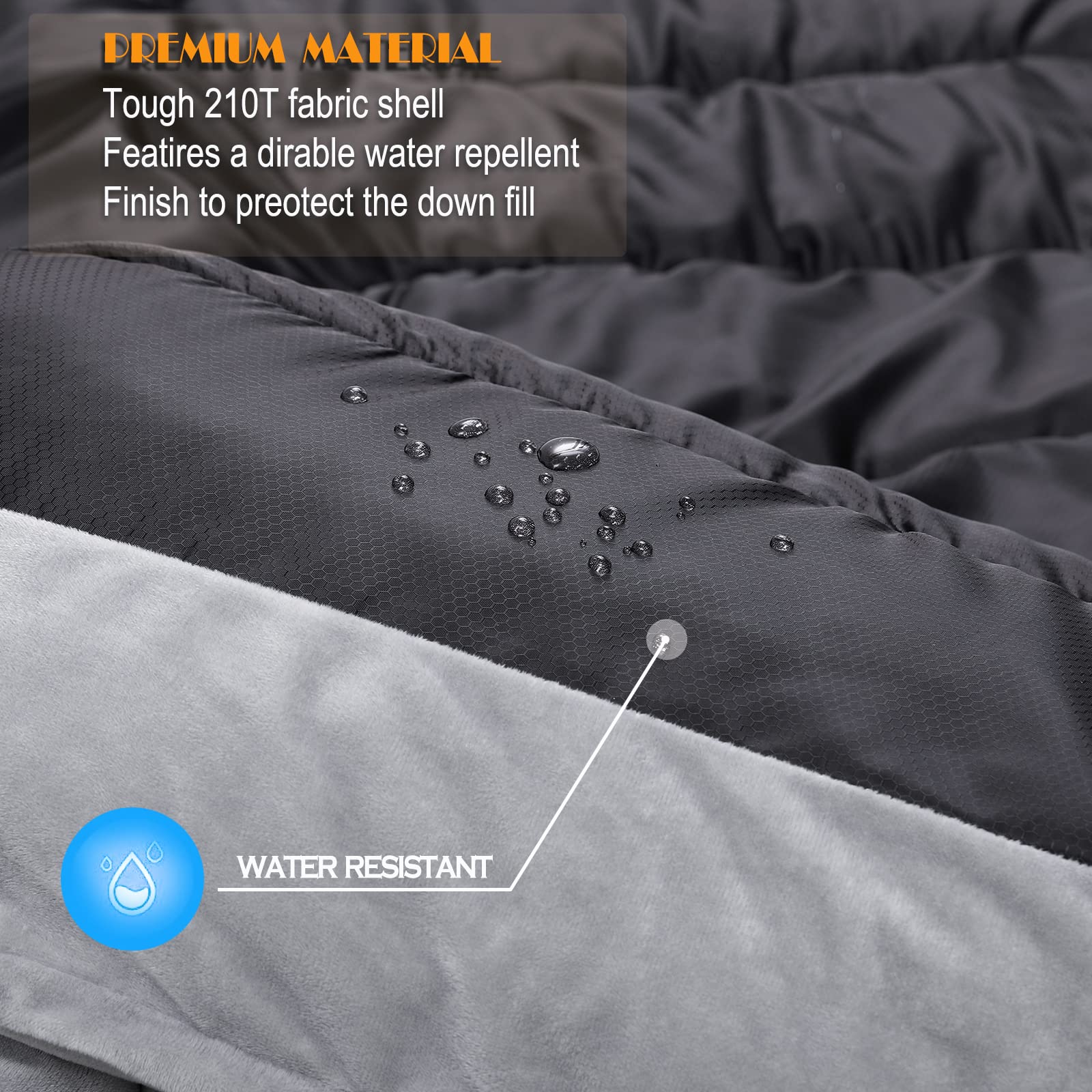 ORRSTAR 0 Degree Extra Large Flannel Big and Tall XXL Warm Winter Camping Sleeping Bags for Adults Cold Weather Mens Zero Degree