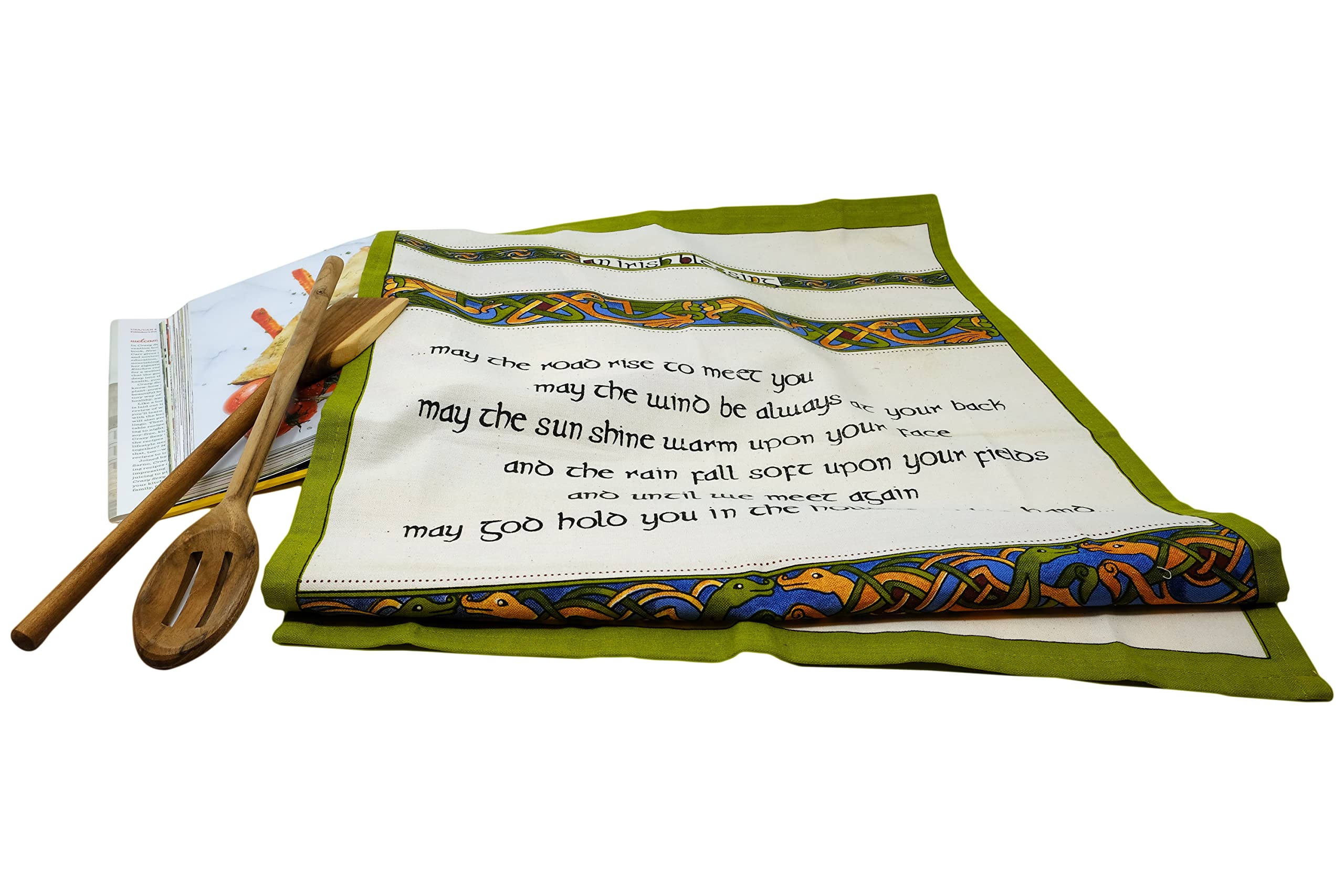 Royal Tara Set of 2 Tea Towel Irish Blessing-Irish Weave