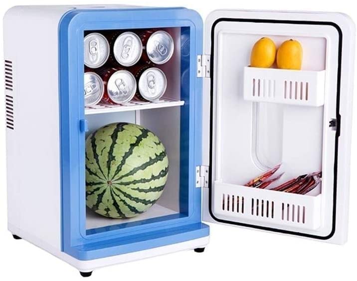 Mini Fridge Portable Compact Refrigerator AC/DC Power 12L Capacity for Skincare Foods Milk Home and Travel