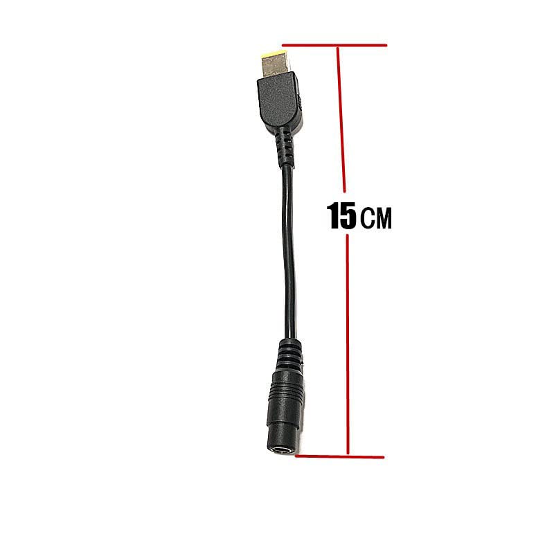 Traovien Tip Adapter, Power Supply Adapter Connector Converter, 5.5x2.1mm Famale to Slim Square Laptop Charging Cable Adapter for Lenovo Thinkpad Laptop AC Charger (2PCS)