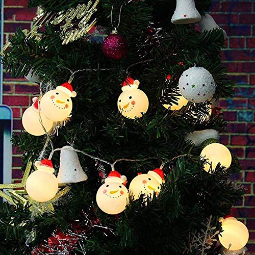 lliang String Lights 3m Snowman Led Fairy String Lights Santa Led Christmas Light Home Garden Indoor Party Wedding Christmas Decoration Light