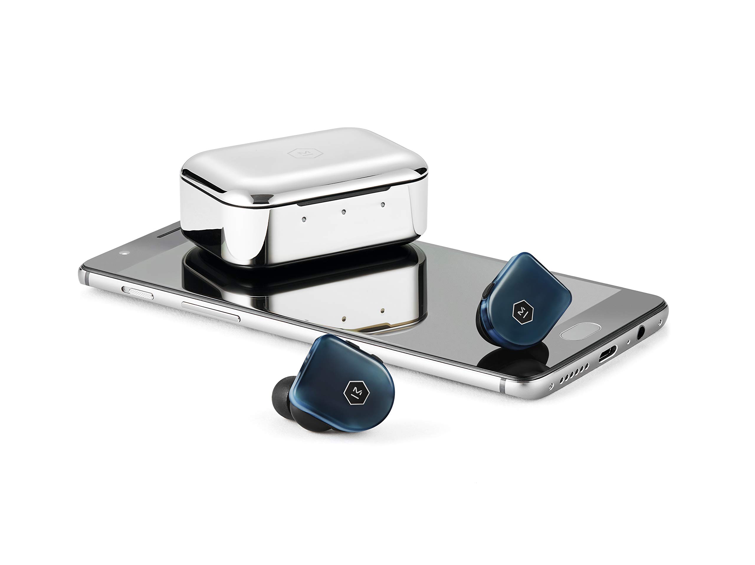 Master and Dynamic MW07 Plus True Wireless Earphones - Steel Blue