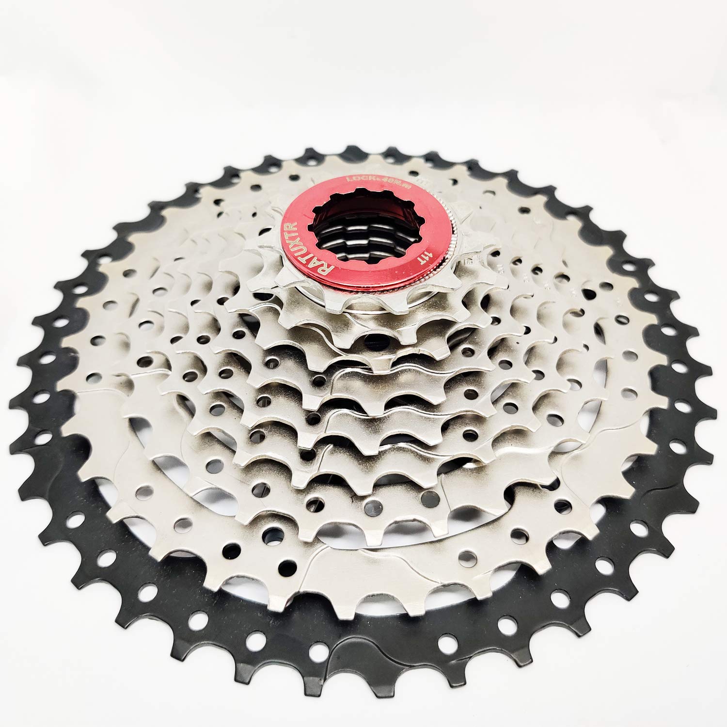 RATUXTR 9 Speed Cassette for Mountain Bike, 11-40T Mountain Bicycle 9 Speed Cassette Flywheel Fit for MTB BMX Road Bicycle, Super Light
