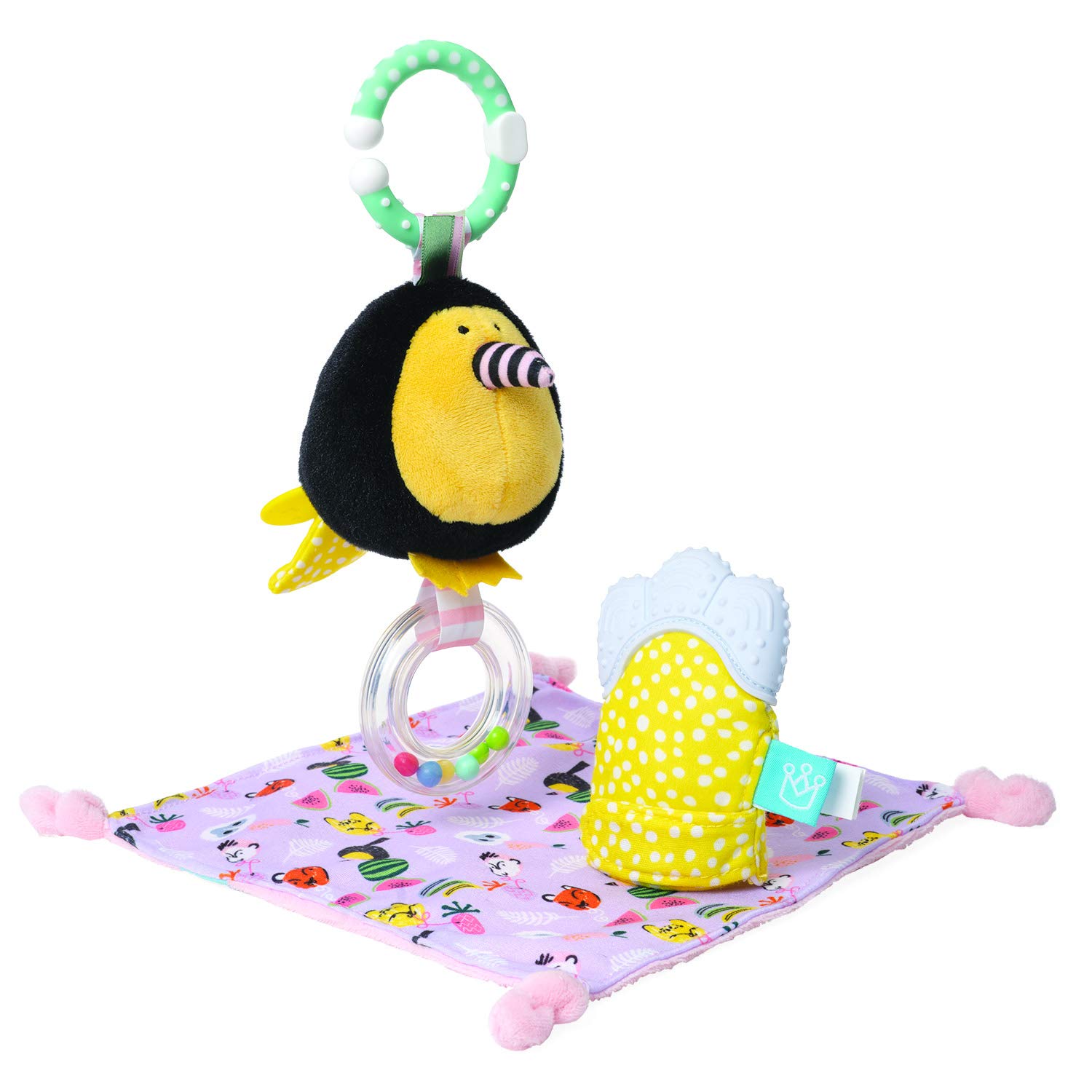 Manhattan Toy Toucan Crib & Baby Travel Accessory Brahms's Lullaby Pull Musical Toy