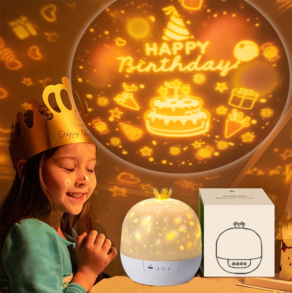 Star Projector Night Light for Kids, 2 in 1 Projector and Night Light for Kids Room,360° Rotation Ocean Galaxy Projector for Children Baby Nursery Toys Birthday (6 Films