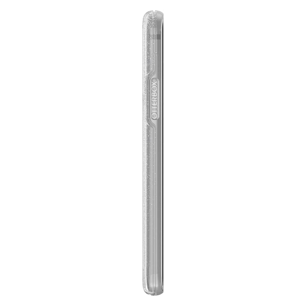 OtterBox Galaxy S21 FE 5G (Only) Symmetry Series Case - STARDUST (SILVER FLAKE), ultra-sleek, wireless charging compatible, raised edges protect camera & screen