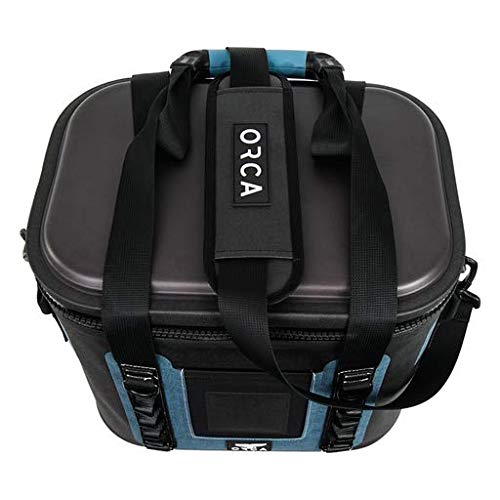 ORCA Walker 20 Can Soft Cooler Bag, Insulated Bag with Shoulder Strap and Extra Pockets, Holds 20 Cans of Soda, Keeps Drinks Ice Cold All Day, Perfect for Beach, Park, Hikes, Picnics - Slate Blue
