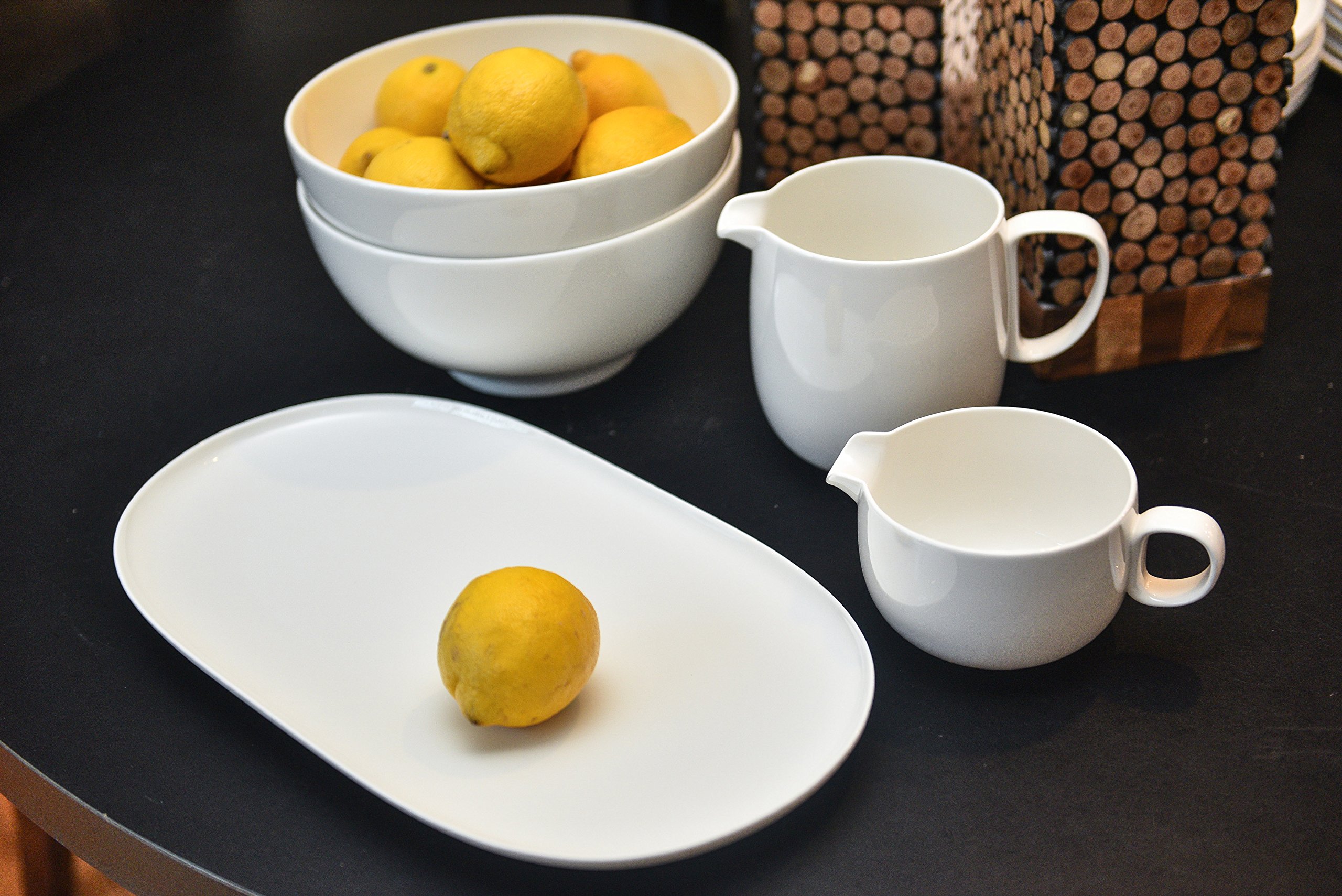 Red Vanilla Everytime White Large Oval Platter