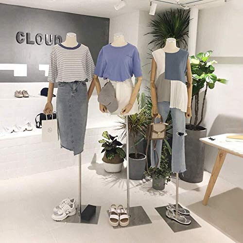 Mannequin Dress Form Torso Mannequin Torso Female Tailors Dummy Mannequin Dressmakers Dummies Fashion Students Display Bust Adjustable for Apparel Jewelry Display Stand (