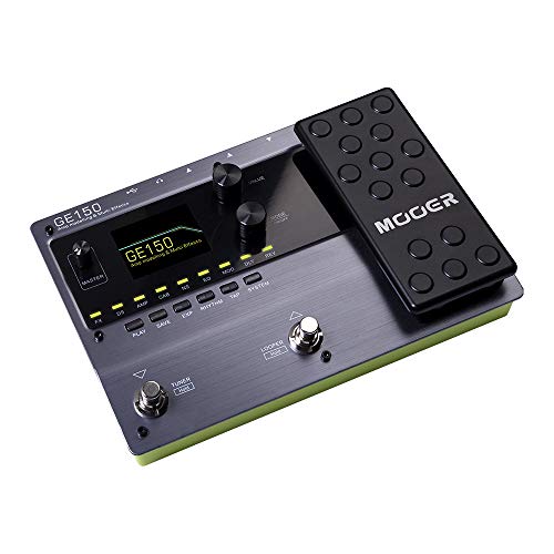 MOOER GE150 Electric Guitar Amp Modelling Multi Effects Pedal Portable Multi Effects Processor with Expression & IR Loading for Live show, Live Streaming, Home Studio, Guitar Practice