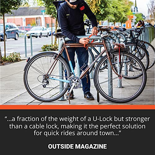 OTTOLOCK Combination Bike Lock | Lightweight & Compact | Theft Deterrent for Quick Stops | Cycling, E-Mobility, & Outdoor Gear (Gold, 30 Inch)