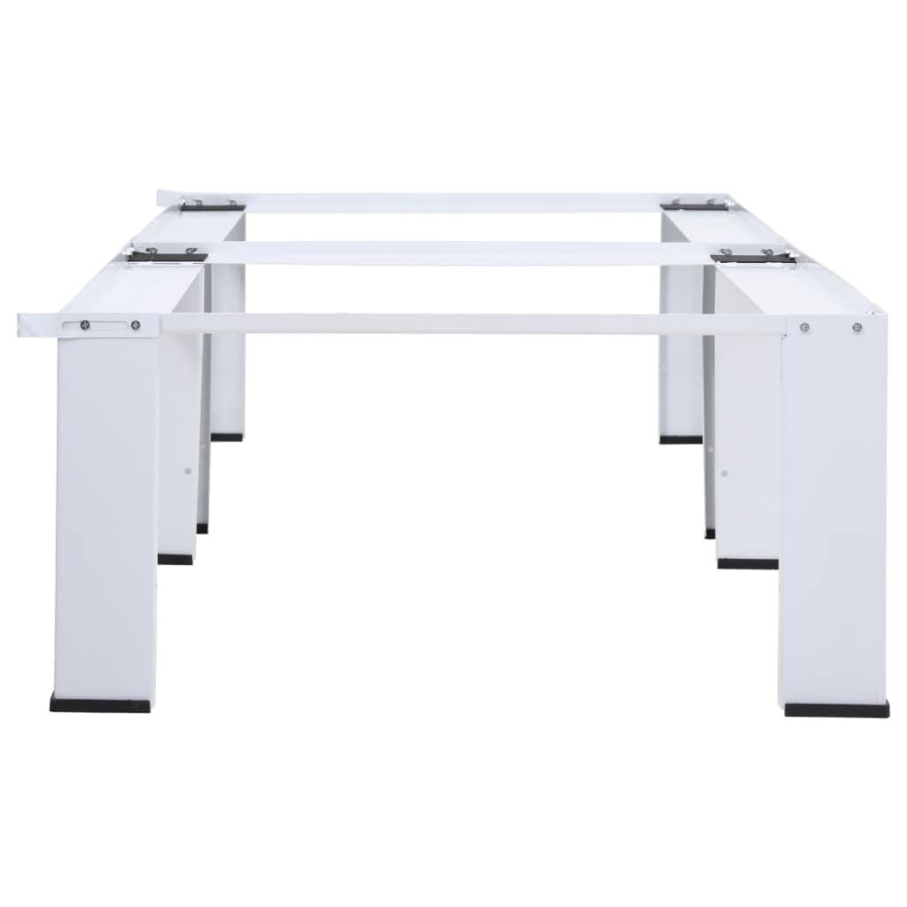 loibinfen Double Washing and Drying Machine Pedestal Base Stand Stacking Kit Shelf Dryer Mini Refrigerator Cabinet Stackable Kit Utility Room, Washing Room Without Drawer Or Shelf 54.5"x27.2"x12.8"