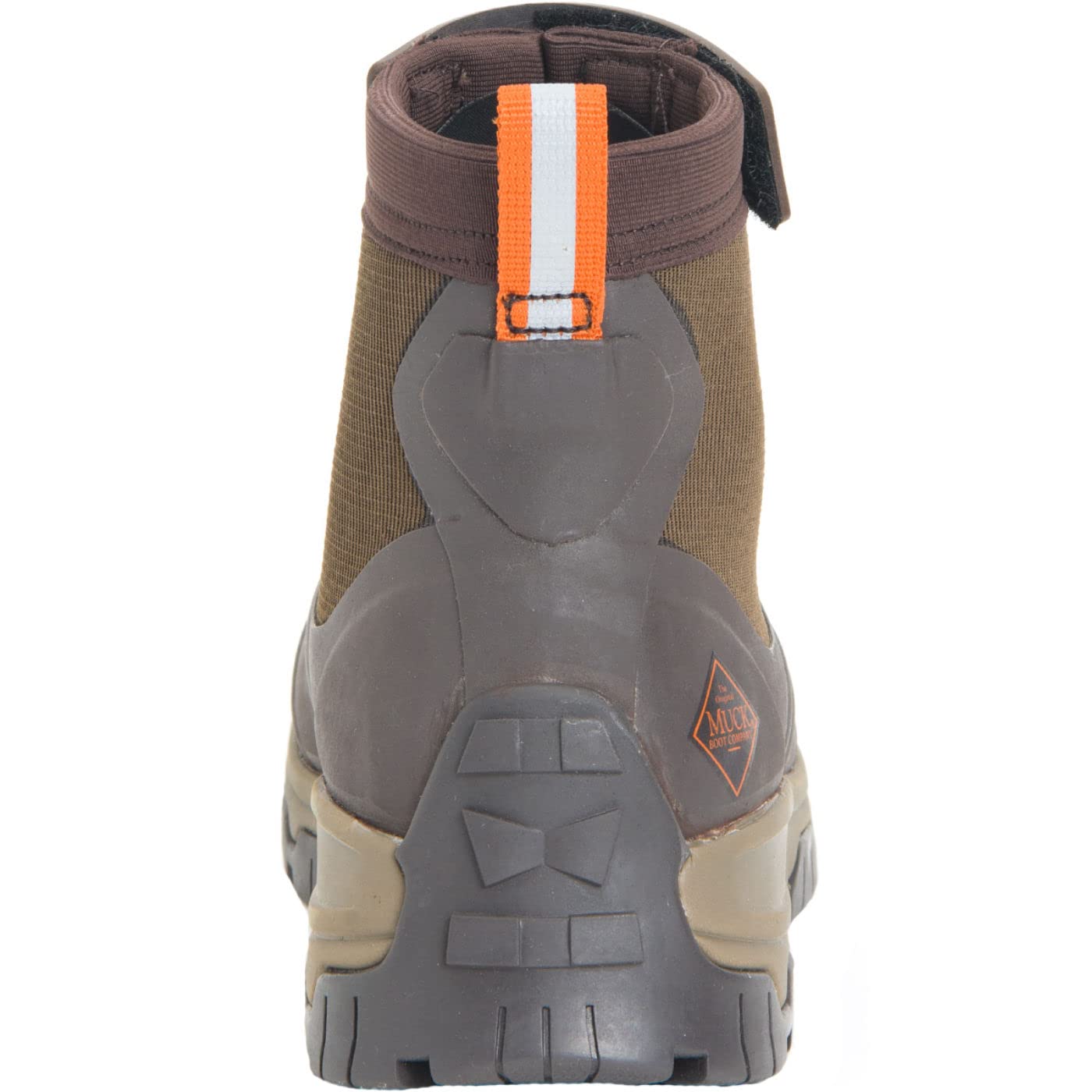 Muck AXMZ907M7 Men's Apex Mid Zip Dark Brown/Orange 7 Mens