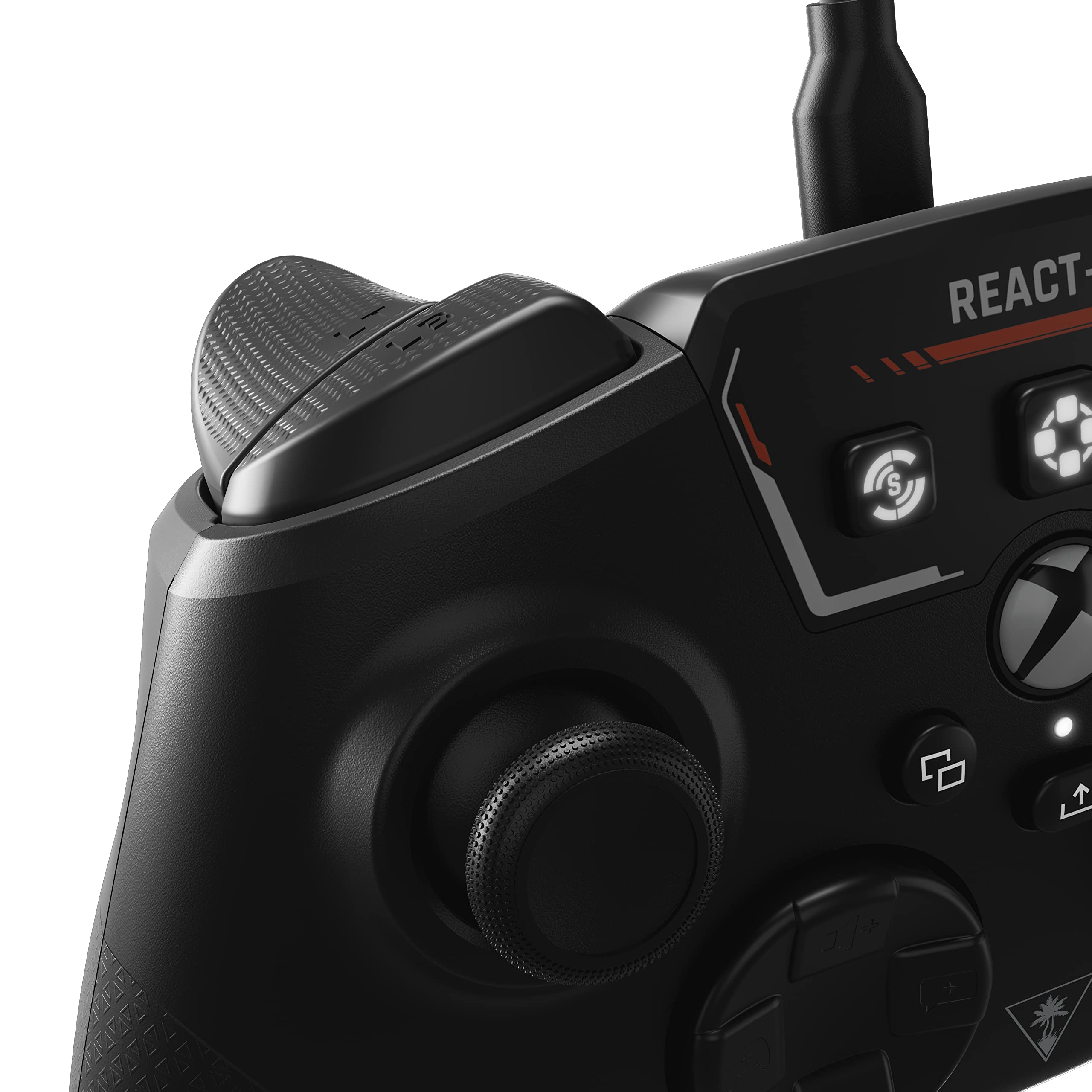 Turtle Beach REACT-R Controller Wired Game Controller – Licensed for Xbox Series X & Xbox Series S, Xbox One & Windows – Audio Controls, Mappable Buttons, Textured Grips - Black (Renewed)
