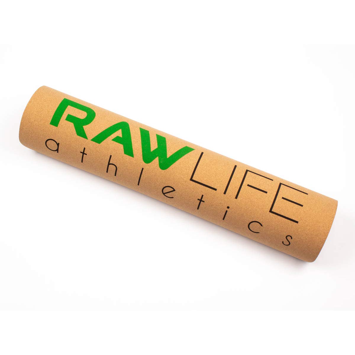 Raw Life Athletics Cork Yoga Mat - Non-Slip Surface - Sweat Resistant - 72" x 24" x 5mm Thick Natural