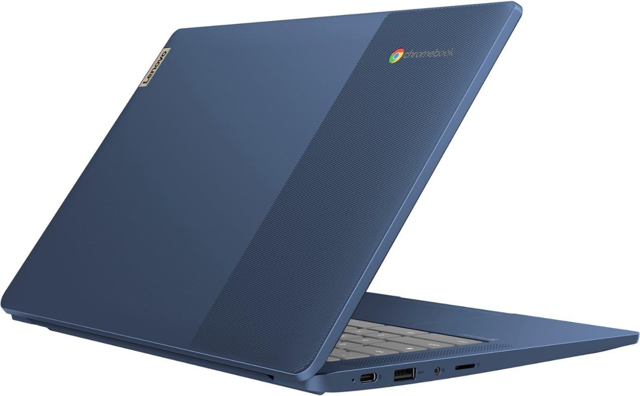 Lenovo 2023 Newest Slim 3 Chromebook Laptop for Students, 14 Inch FHD Touch-Screen, MediaTek Kompanio 520 Processor, 4GB RAM, 64GB eMMC, MediaTek Graphics, Wifi6, Bluetooth, Chrome OS, Abyss Blue