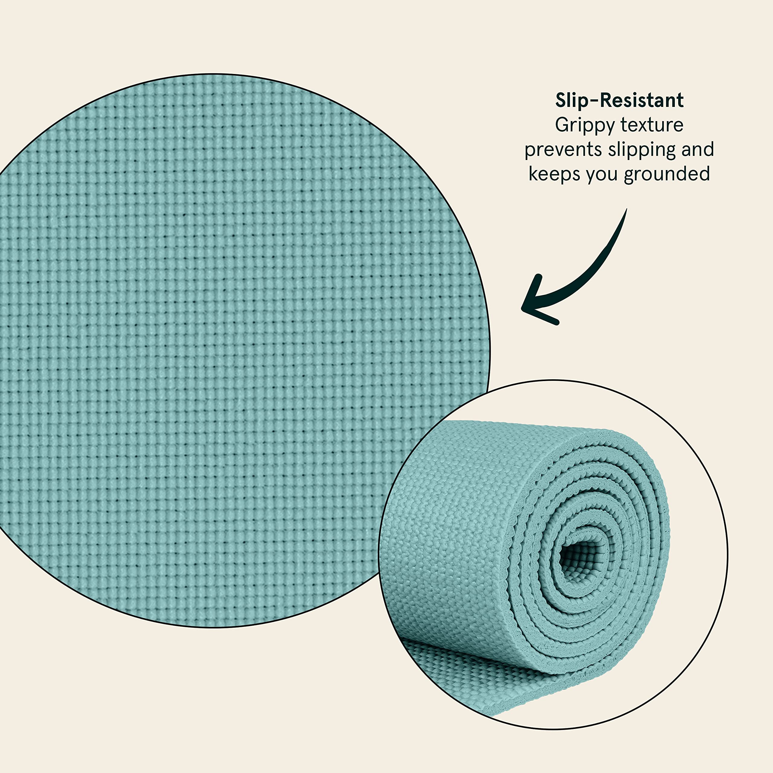 Retrospec Pismo Yoga Mat for Men & Women - 72β x 24β x 5mm - Extra Long Non Slip Exercise Mat for Yoga, Pilates, Stretching, Floor & Home Workouts - Blue Ridge