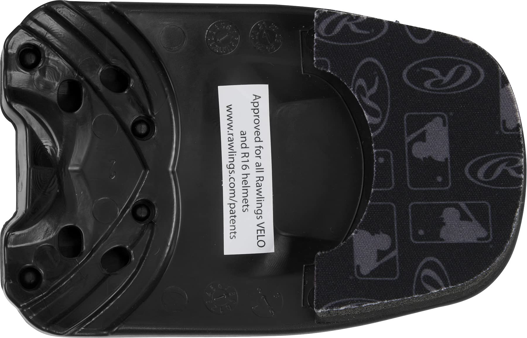 Rawlings | R16 Reversible Extension Piece | Reversible Face Guard | Fits R16 Series Helmets | Matte