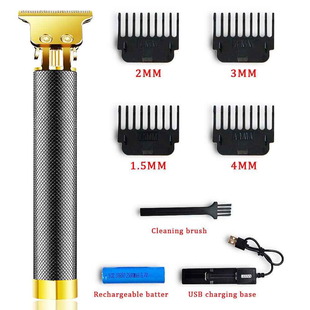 Mens Clipper Cordless Hair Clippers, Razor Electric Professional Beard Trimmer Grooming Shaving Machine Self Hair Cutting Haircut Trimmers Cutter,Black