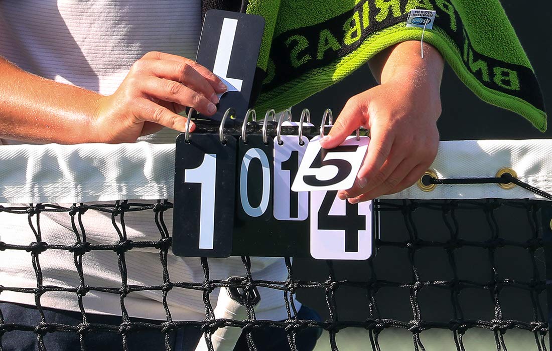 Match Tuff Ez-Score Plus Portable Tennis Score Keeper (0-7) | EZ-Flip | Outdoor/Indoor