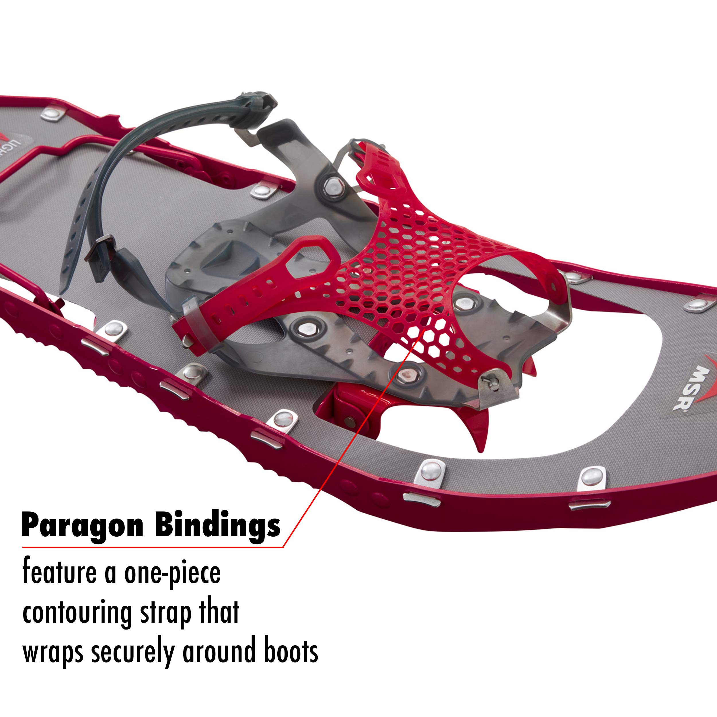 MSR Lightning Ascent Women's Backcountry & Mountaineering Snowshoes with Paragon Bindings, 25 Inch Pair, Gunmetal