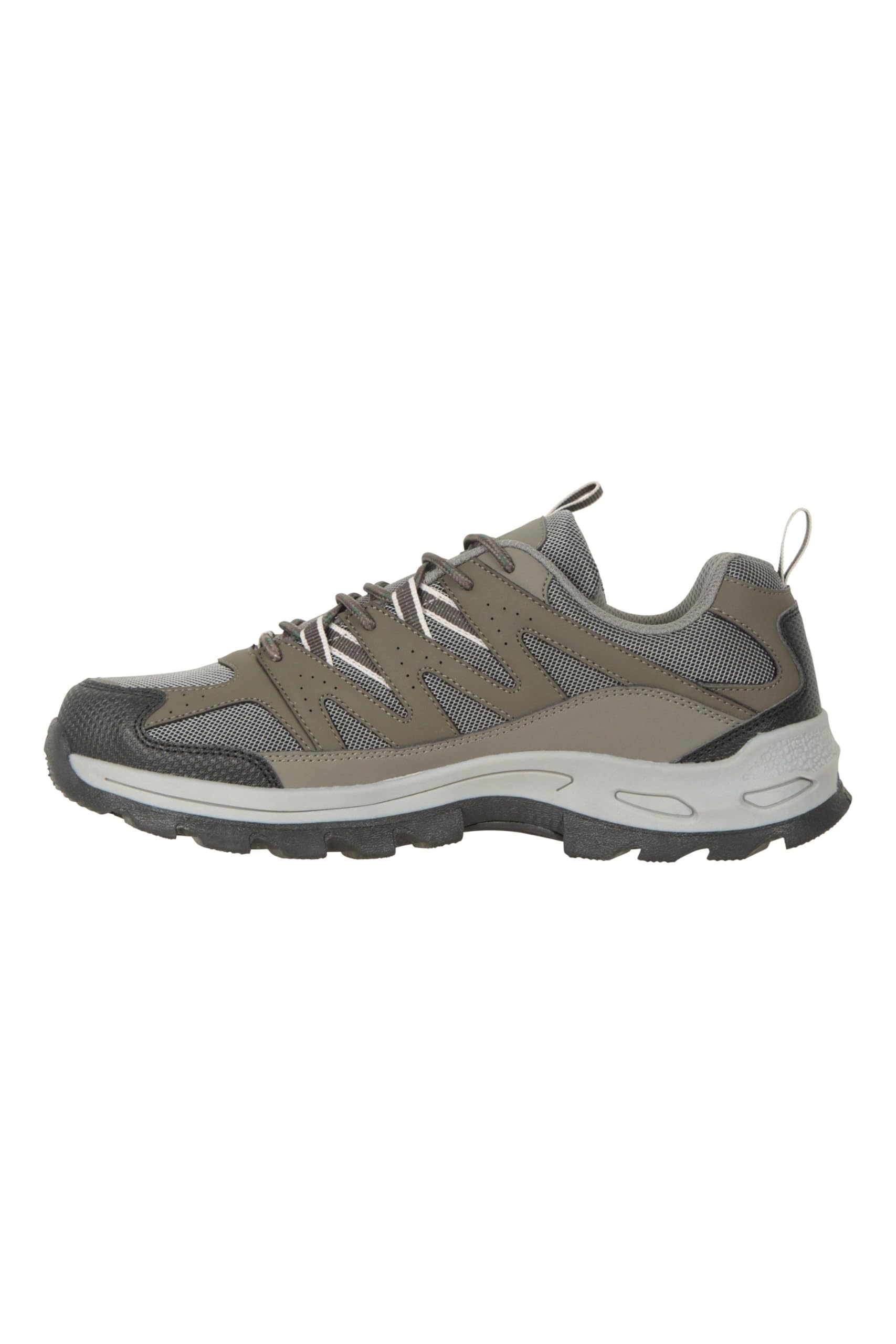 Mountain Warehouse Mens Shoes - Suede Mesh Upper Walking Shoes Dark Grey 10 M US Men