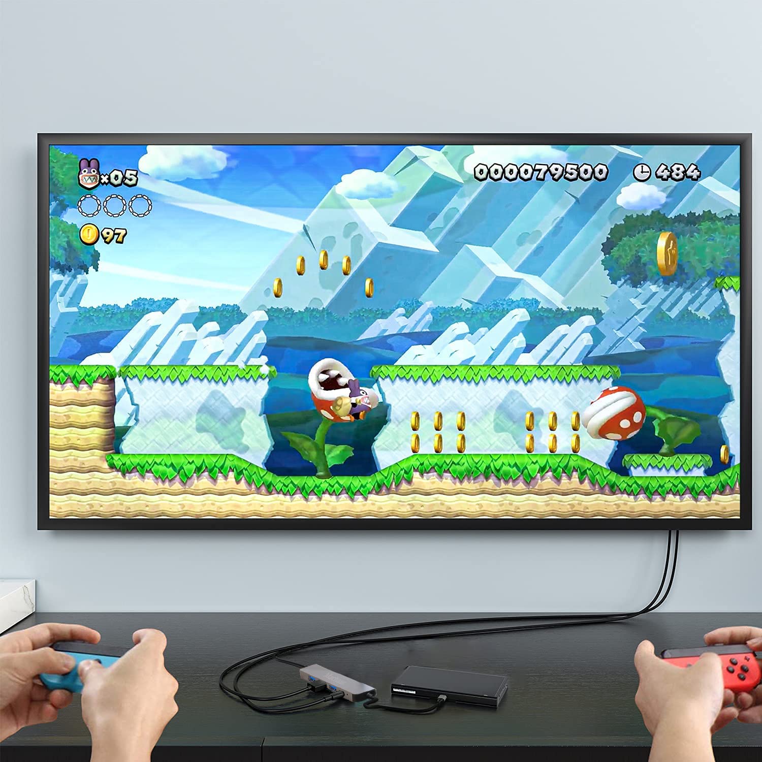 TV Docking Station for Steam Deck, OLED Switch, Nintendo Switch, Logitech G Cloud Gaming, Machanc 5-in-1 Hub Steam Deck Dock with HDMI 4K@30HZ TV Support, PD 3.0 Fast 100W Full Speed Charging