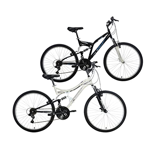 Twin Pack Apollo Orchid/Ghost Full Suspension Mountain Bike, 26 inch Wheels, Purple/Black (2 Bikes Total)