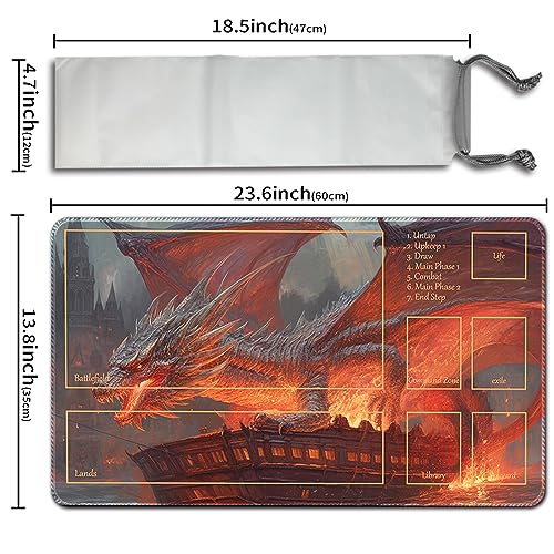 MPLR BOARD GAME Premium Gaming Mat 60 x 35 cm TCG Compatible with OCG CCG RPG MTG Gaming Mat, Mouse Mat Table Mat (Nicol-Bolas Original Game Mat)