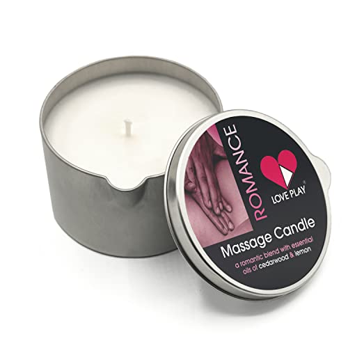 Massage Oil Candle for Pure Relaxation and Home SPA - Vegan Moisturizing Body Oil - Hydrating Skin Care with Essential Oils (6.76oz)