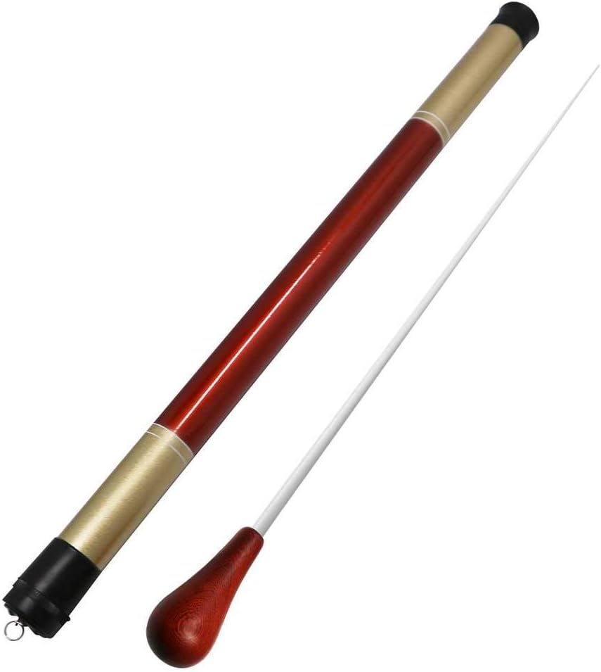 MOREYES Music Baton Orchestra Baton Band Conducting Baton with Tube Sleeve (Rosewood Handle)