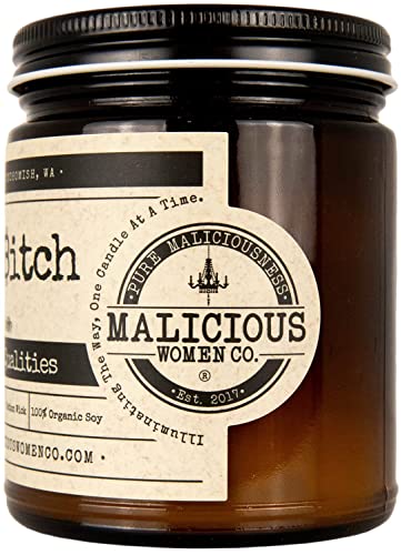 Malicious Women Candle Co - Meetings That Could Have Been an Email, Vanilla Cupcake Infused with Silent Hostility, All-Natural Soy Candle, 9 oz
