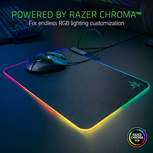 Razer Firefly Hard V2 RGB Gaming Mouse Pad Mamba Elite Wired Gaming Mouse Bundle