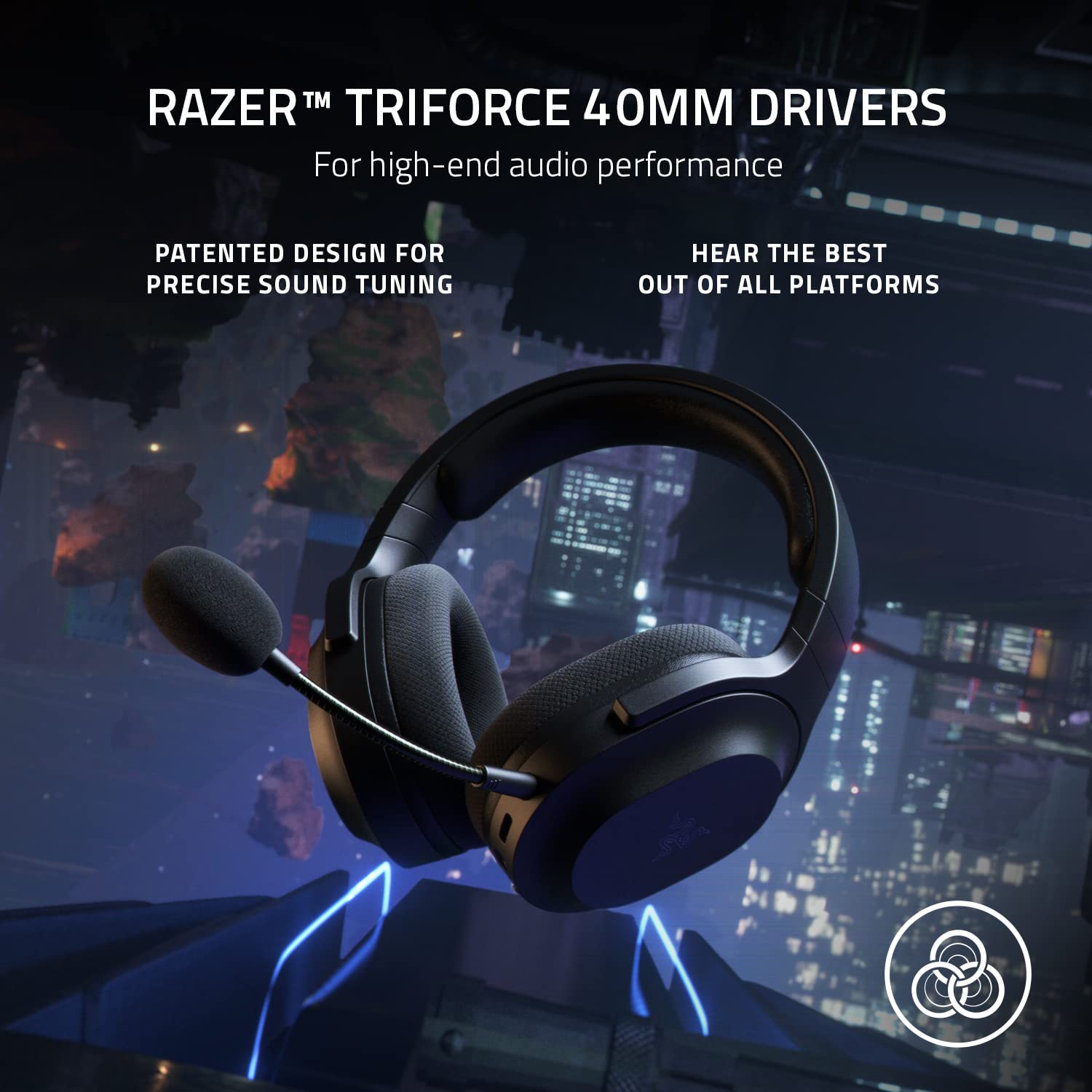Razer Barracuda X Wireless Multi-Platform Gaming and Mobile Headset: 250g Ergonomic Design (Renewed)