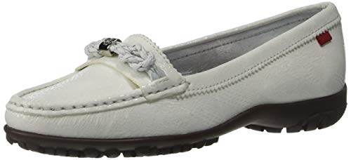 Marc Joseph New York Women's Leather Made in Brazil Orchard Street Golf Shoe, White Glaze, 6 M US