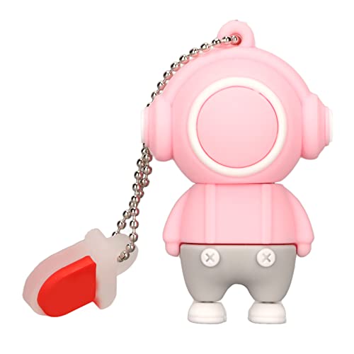 Zyyini USB Flash Drive, Cartoon Style USB2.0 Flash Drive High Speed Memory Thumb Stick for PC Computer Laptop, Plug Play, Cartoon Decorative Doll for Gift(Pink 128G)