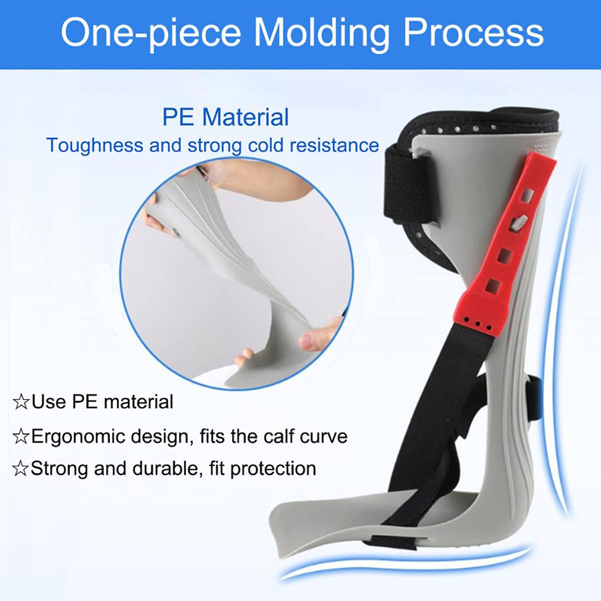 N A Ankle Foot Orthosis Support AFO Drop Foot Support Splint - Support for Drop Foot, Nerve Injury, Foot Position, Relieve Pressure, Ankle& Foot Orthosis,Right,XL