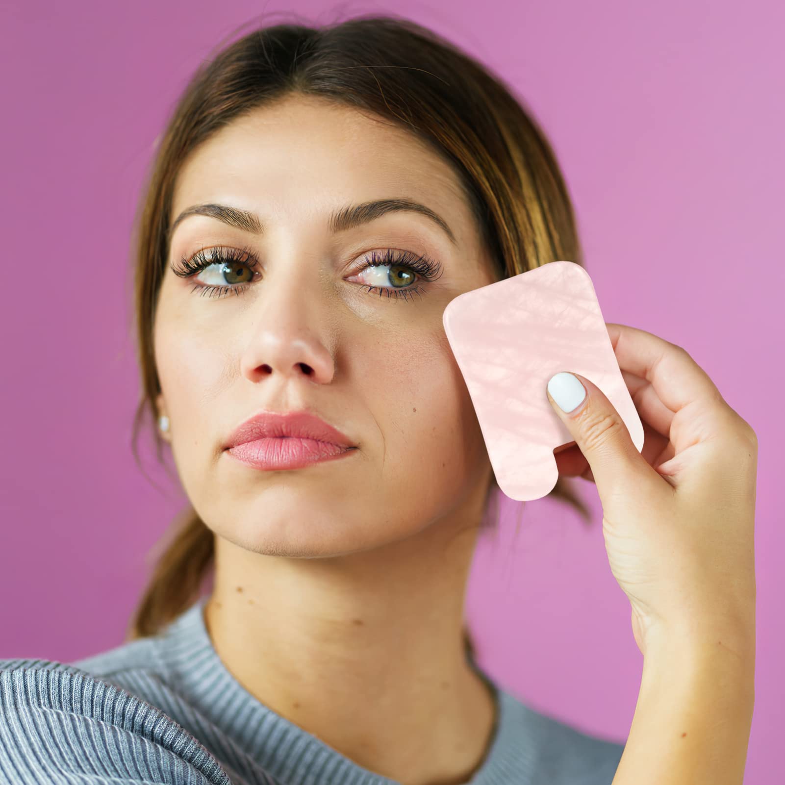 Lurrose Sheetrock Tools Natural Rose Massage Scrapping Board Face and Body Massager Piece Skin Care Tools Massagers