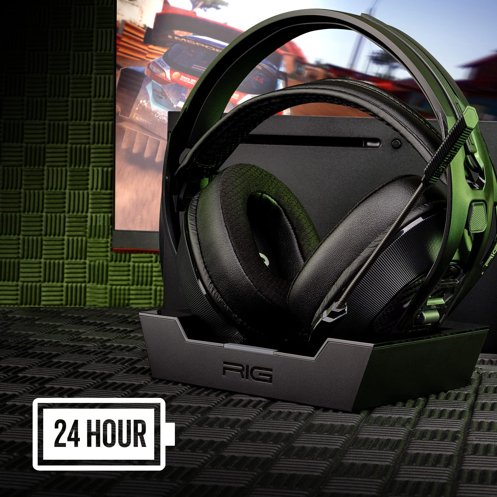RIG 800 PRO HX Wireless Headset and Multi-Function Base Station for Xbox Series X|S, Xbox One, Windows 10/11 PCs - with Dolby Atmos for Headphones 3D Surround Sound - 24 Hour Battery