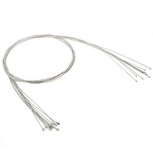Road Bike Shifting Cable 10 Pcs 2m Derailleur Cables Bicycle Derailleur Cable Galvanized Steel
