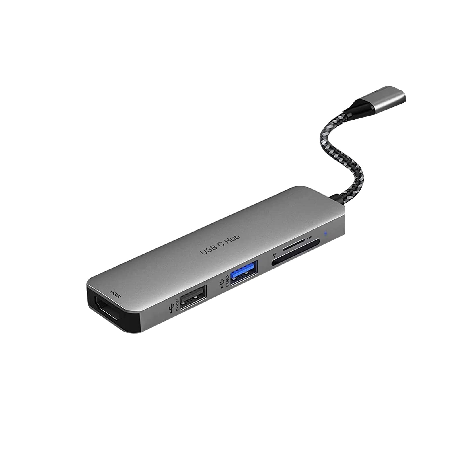 USB C Hub HDMI Adapter for MacBook Pro 2019/2018/2017, MOKiN 5 in 1 Dongle USB-C to HDMI Sd/TF Card Reader and USB 3.0 USB 2.0