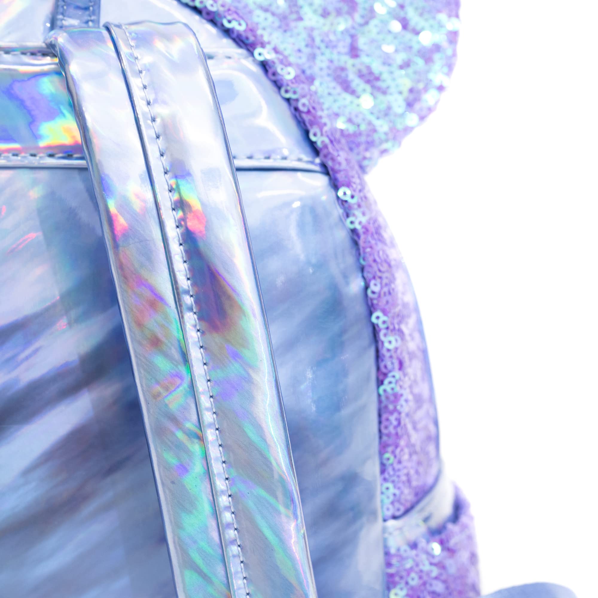 Loungefly Disney Mini Backpack, Minnie Mouse Celebration Iridescent Sequin, Disney Celebration